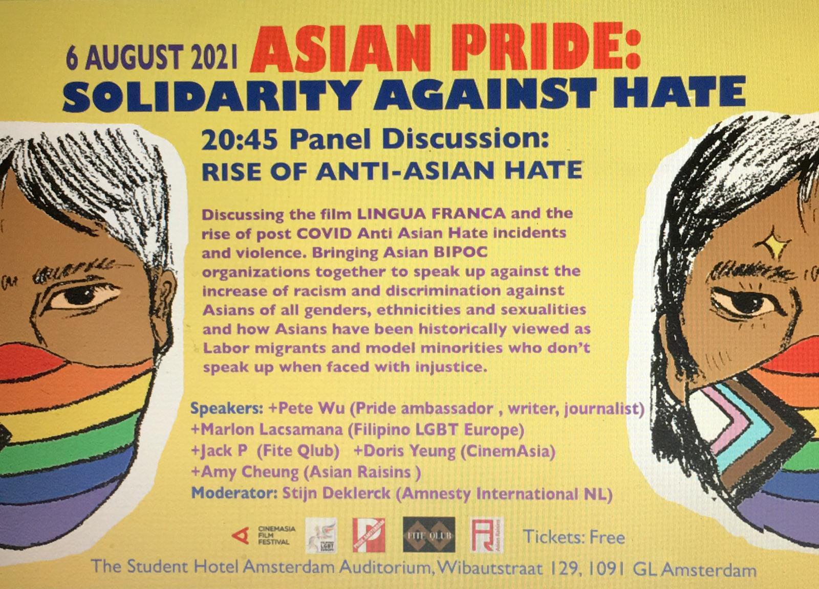 Asian Pride: Solidarity Against Hate - Filipino LGBT Europe