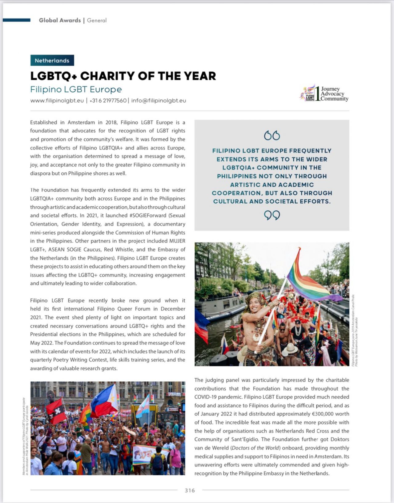 Filipino LGBT Europe selected as LGBTQ+ Charity of the Year 2021/22 ...